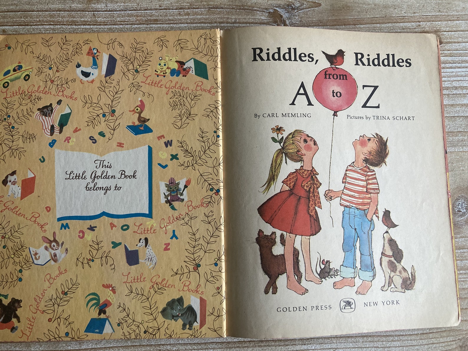 Riddles From A to Z A Little Golden Book First Edition - Etsy