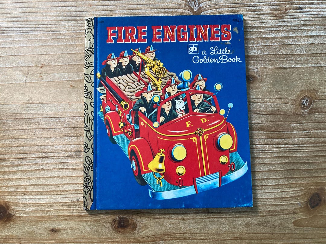Fire Engines * A Little Golden Book * Tibor Gergely * Western ...