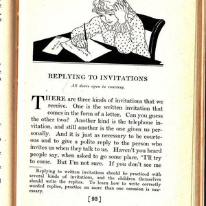 The Courtesy Book Nancy Dunlea Dorothy Saunders | Etsy