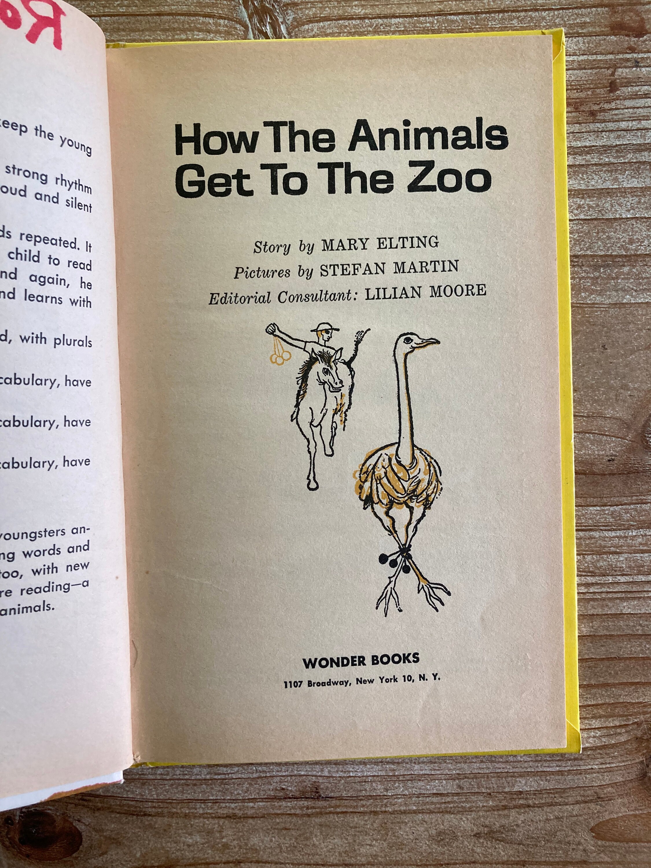 How the Animals Get to the Zoo * Easy Reader * Mary Elting * Stefan ...