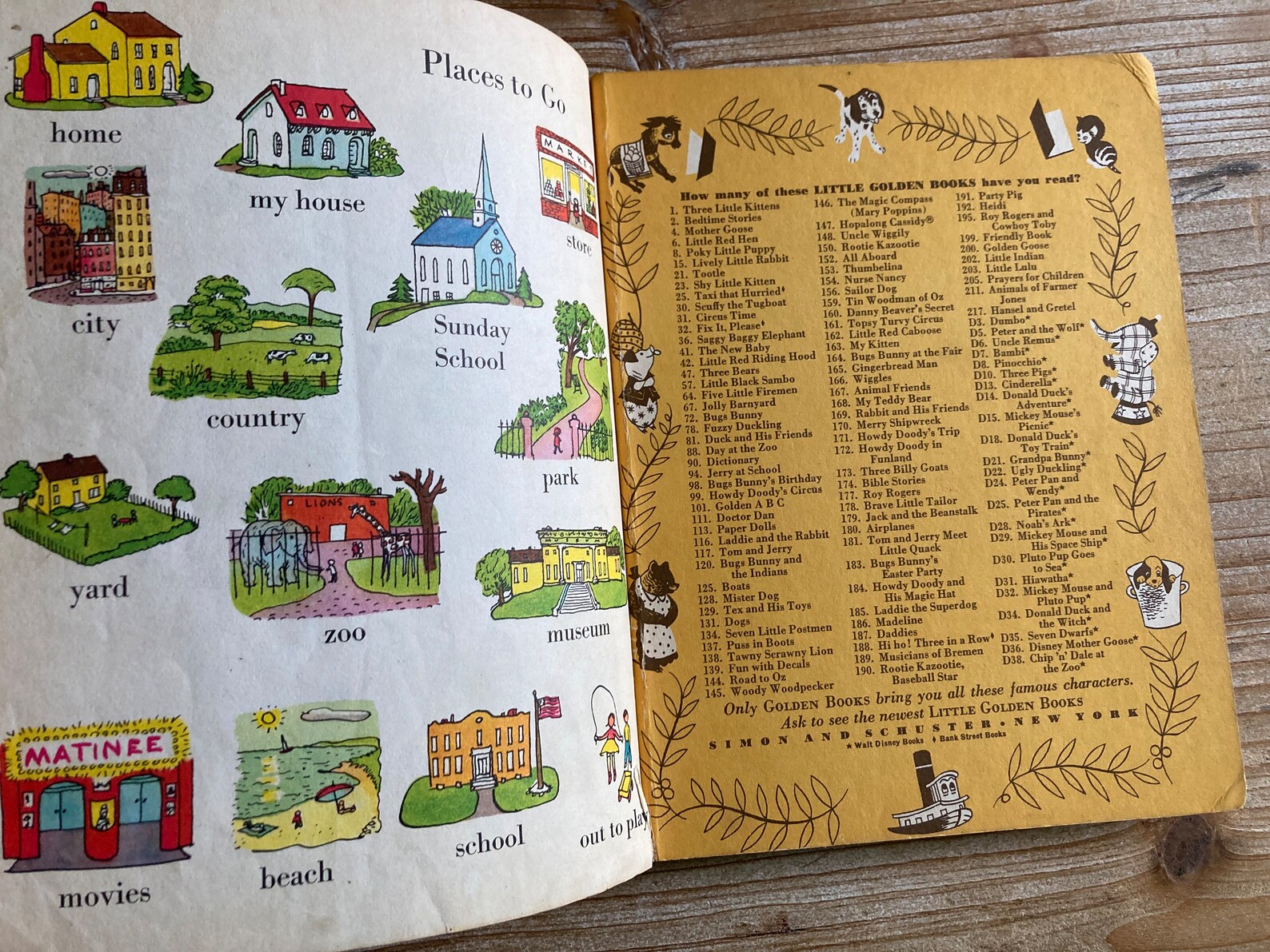The Little Golden Book of Words * Selma Lola Chambers * Gertrude ...