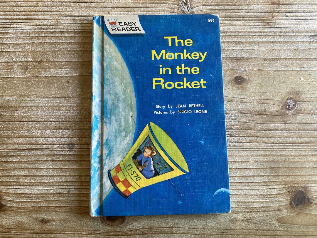 The Monkey in the Rocket Easy Reader Jean Bethel Sergio - Etsy