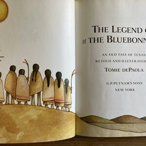 The Legend of the Bluebonnet * an Old Tale of Texas * Tomie De Paola ...