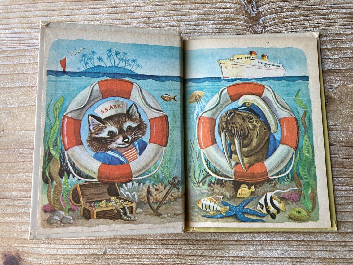 The Animals Boat Ride, Junior Elf Book, Helen Wing, Racey Helps, Rand ...