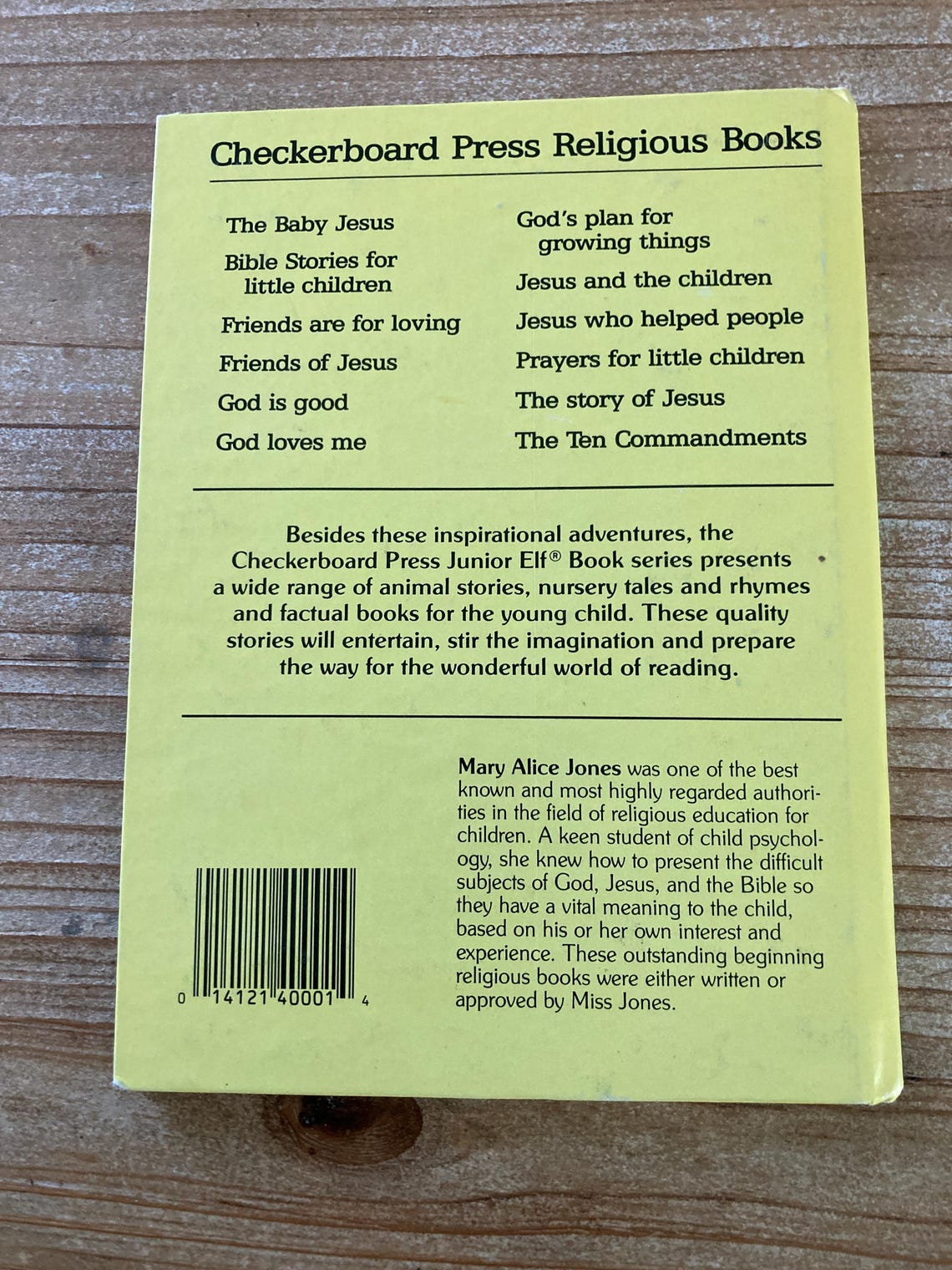 God is Good, A First Religious Book, Mary Alice Jones, Elizabeth Webbe ...