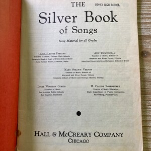 The Silver Book of Songs for the Grades * Hall & Mccreary Company ...