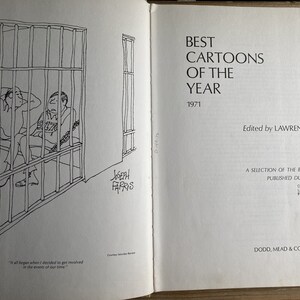 Best Cartoons of the Year * Crown Publishers * 1971 * Vintage Humor ...