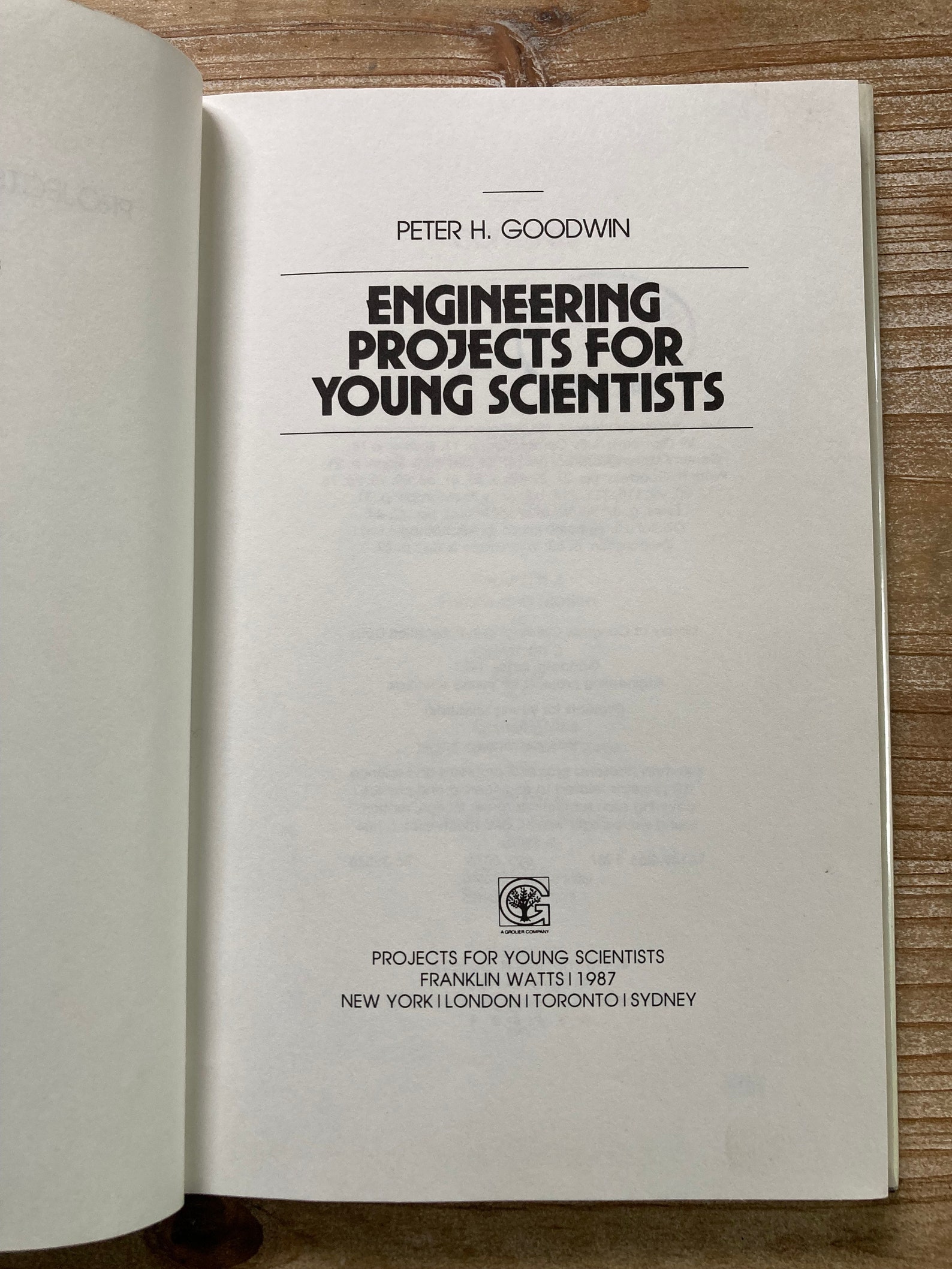 Engineering Projects for Young Scientists * Peter H Goodwin * Franklin ...