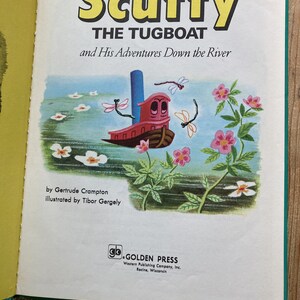 Scuffy the Tugboat * A Golden Book * Gertrude Crampton * Tibor Gergely ...