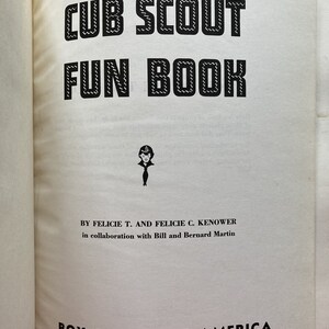 Cub Scout Fun Book * Things a Boy Can Do to Earn Arrow Point Credits * Felicie Kenower * Boy ...