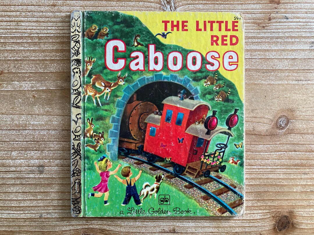 The Little Red Caboose * A Little Golden Book * Marian Potter * Tibor ...