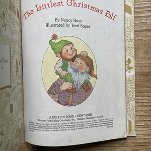The Littlest Christmas Elf * A Little Golden Book * Nancy Buss * Terri ...