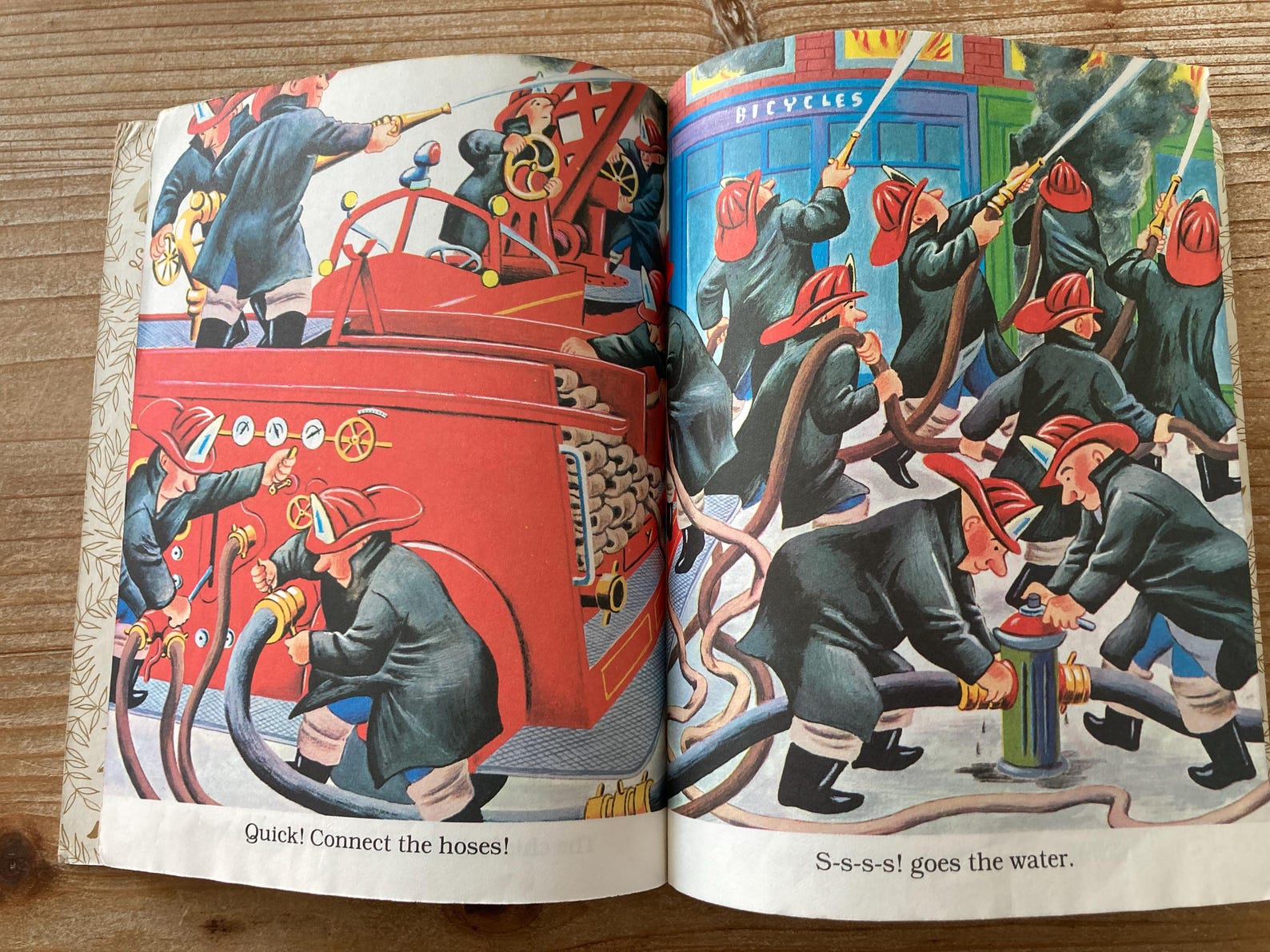 Fire Engines * A Little Golden Book * Tibor Gergely * Western ...