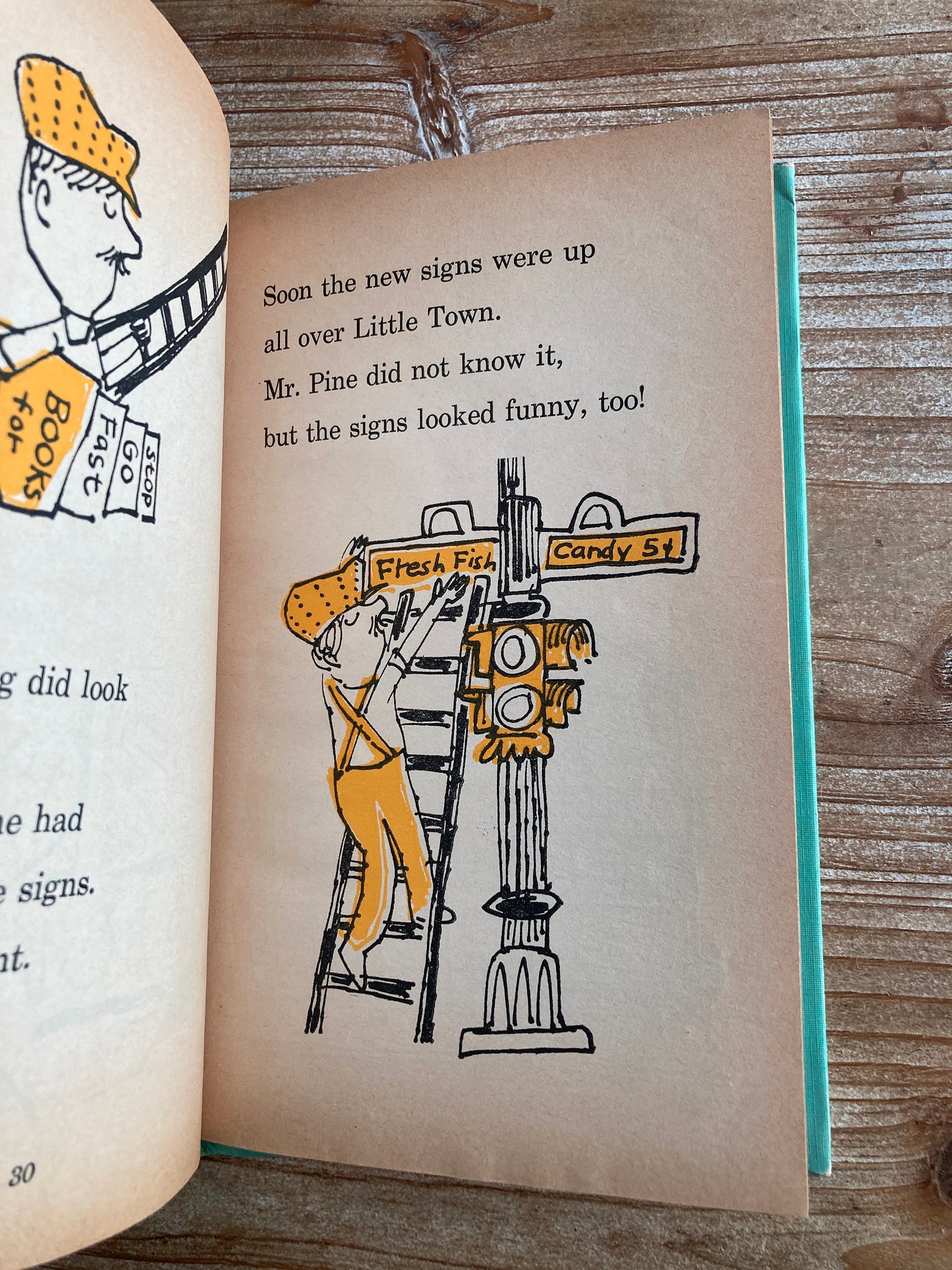 Mr Pine's Mixed-up Signs, Leonard Kessler, Wonder Books, 1961, Vintage ...