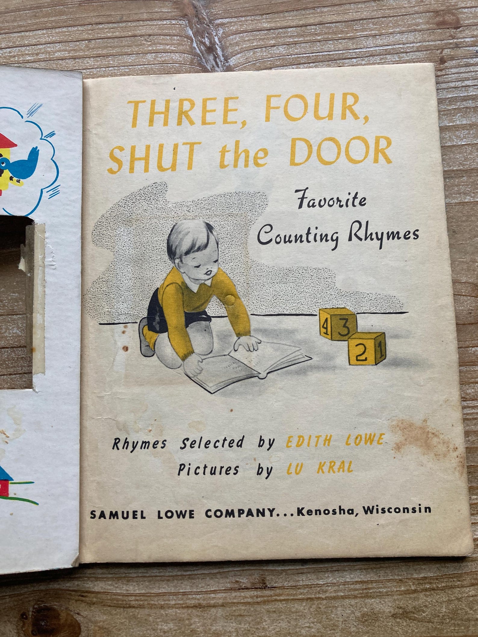 Three, Four, Shut the Door, Favorite Counting Rhymes, Edith Lowe, Lu ...