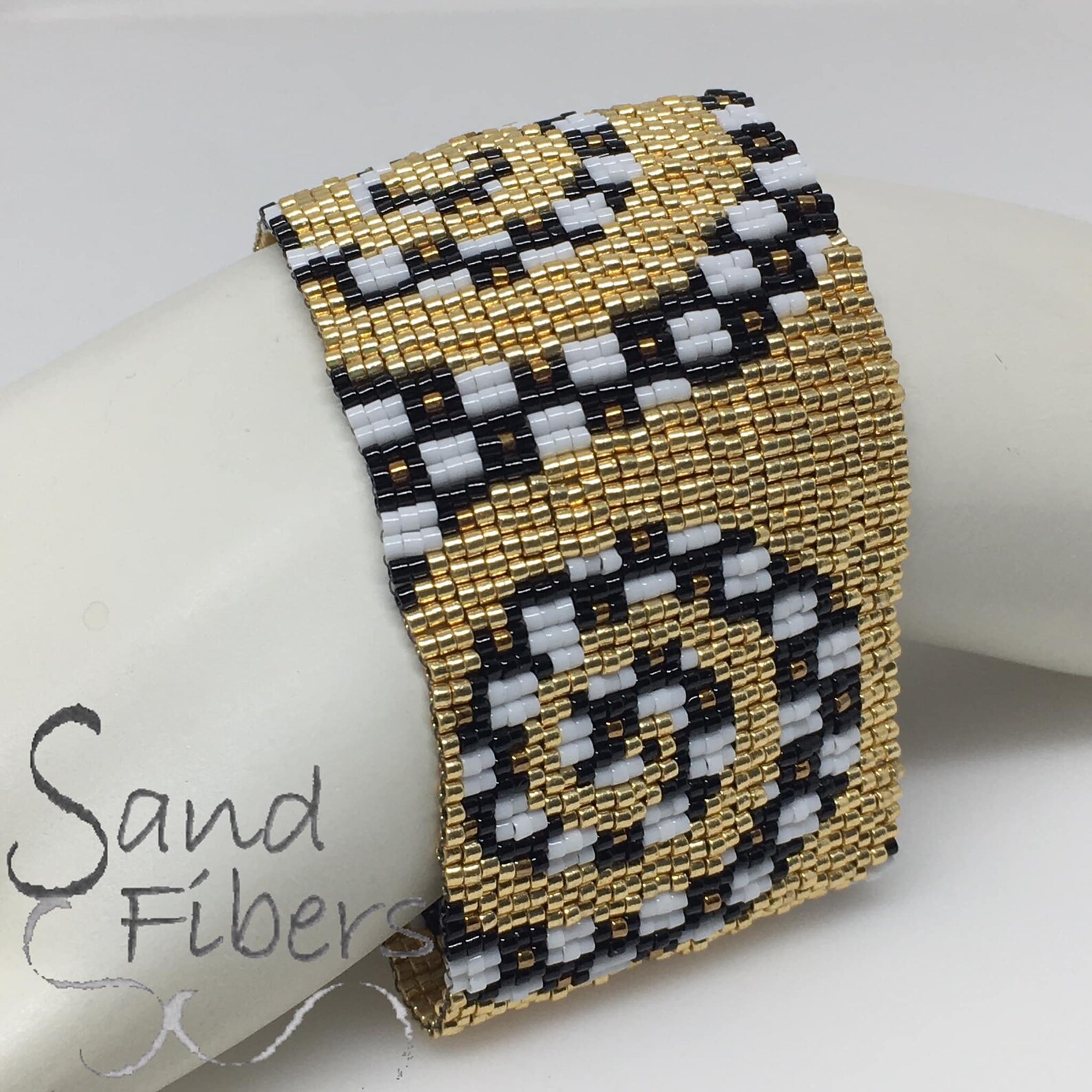 Peyote Pattern Tribute Swirls Peyote Cuff / Bracelet A - Etsy