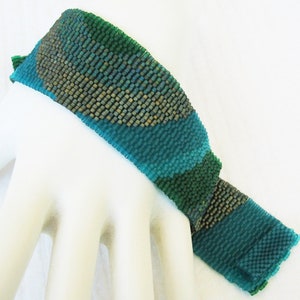 3 for 2 Program - Evening Tidal Pool Peyote Cuff / Bracelet - A Sand ...