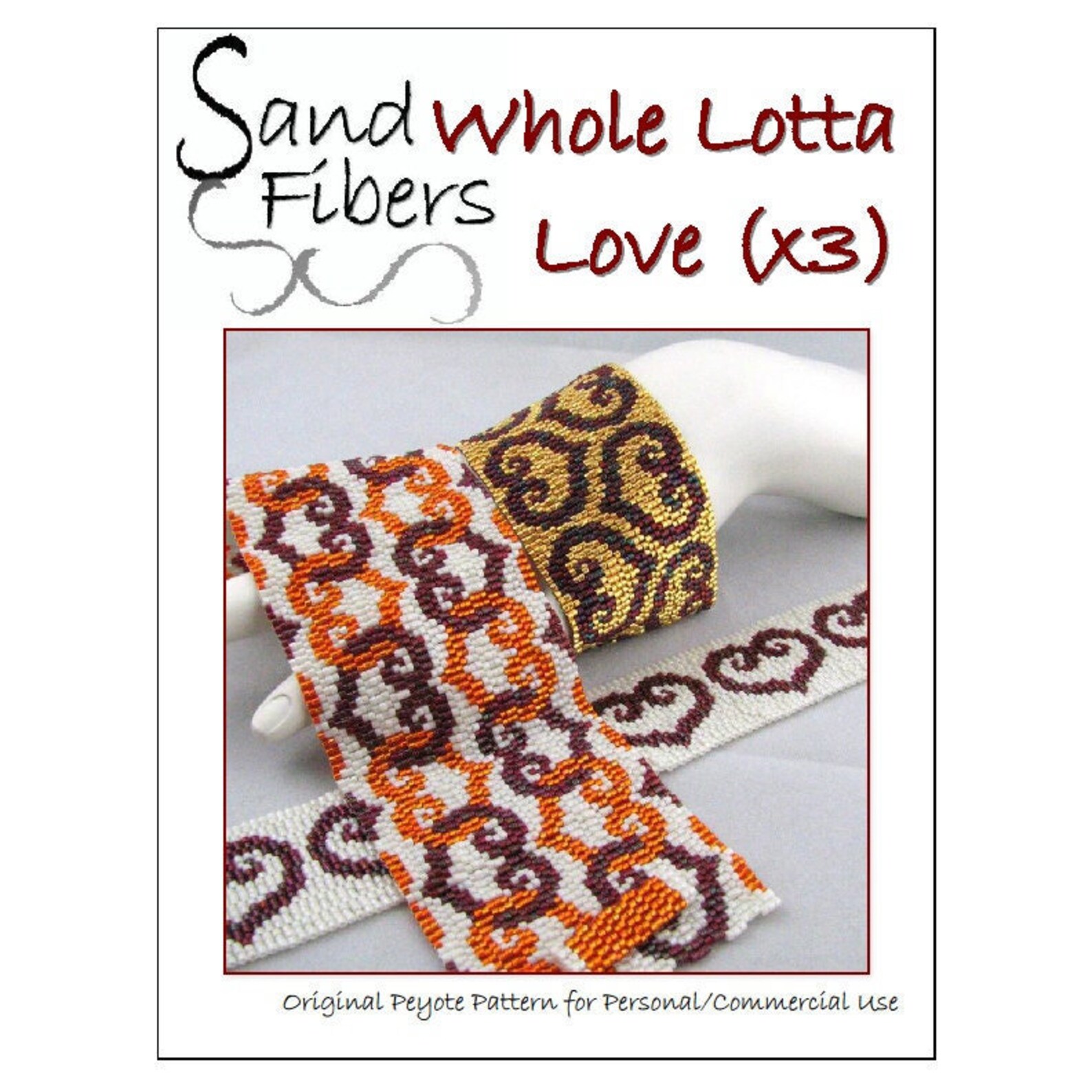 Peyote Pattern Collection - Whole Lotta Love Peyote Cuffs / Bracelets ...