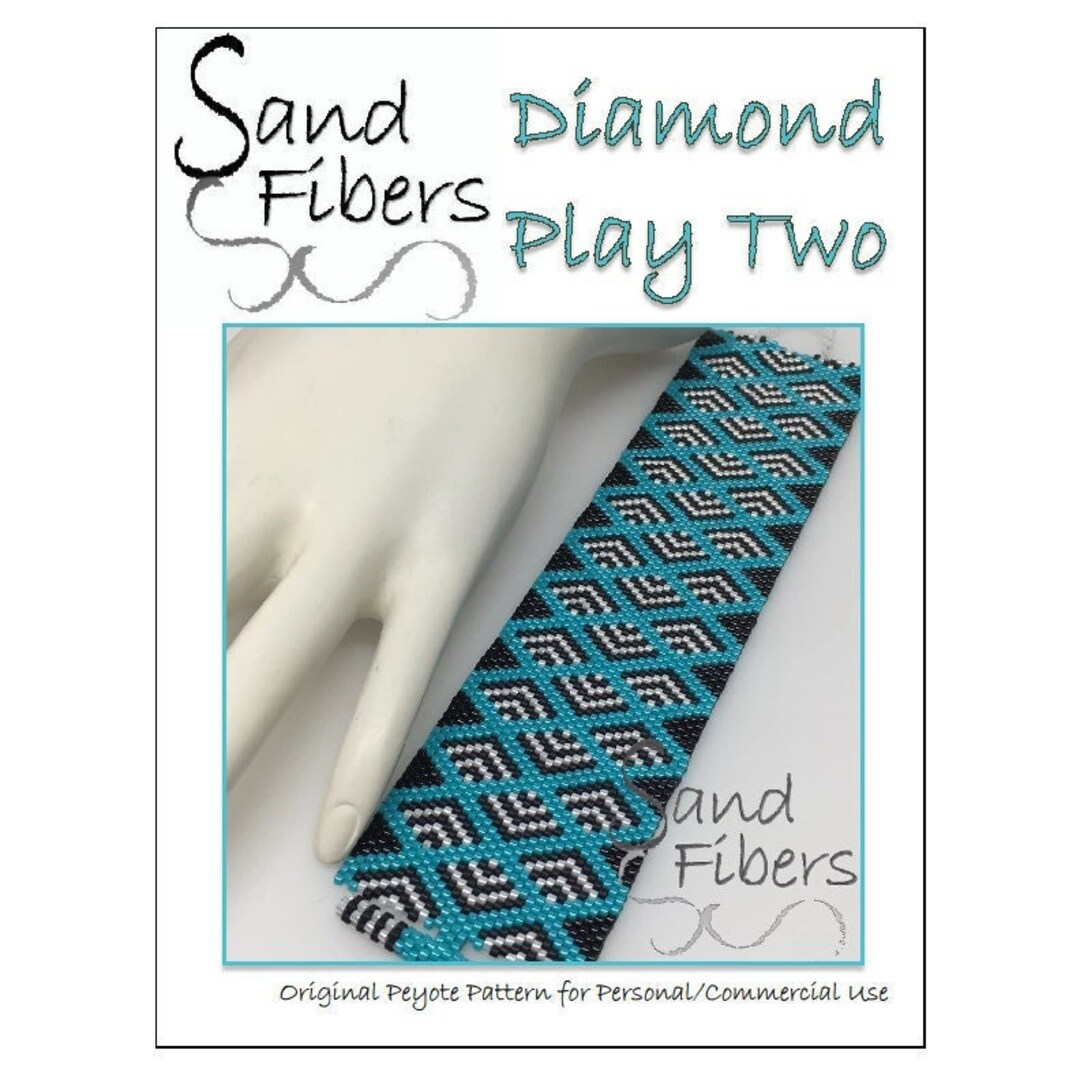 Peyote Pattern - Diamond Play Two Peyote Cuff / Bracelet - A Sand ...