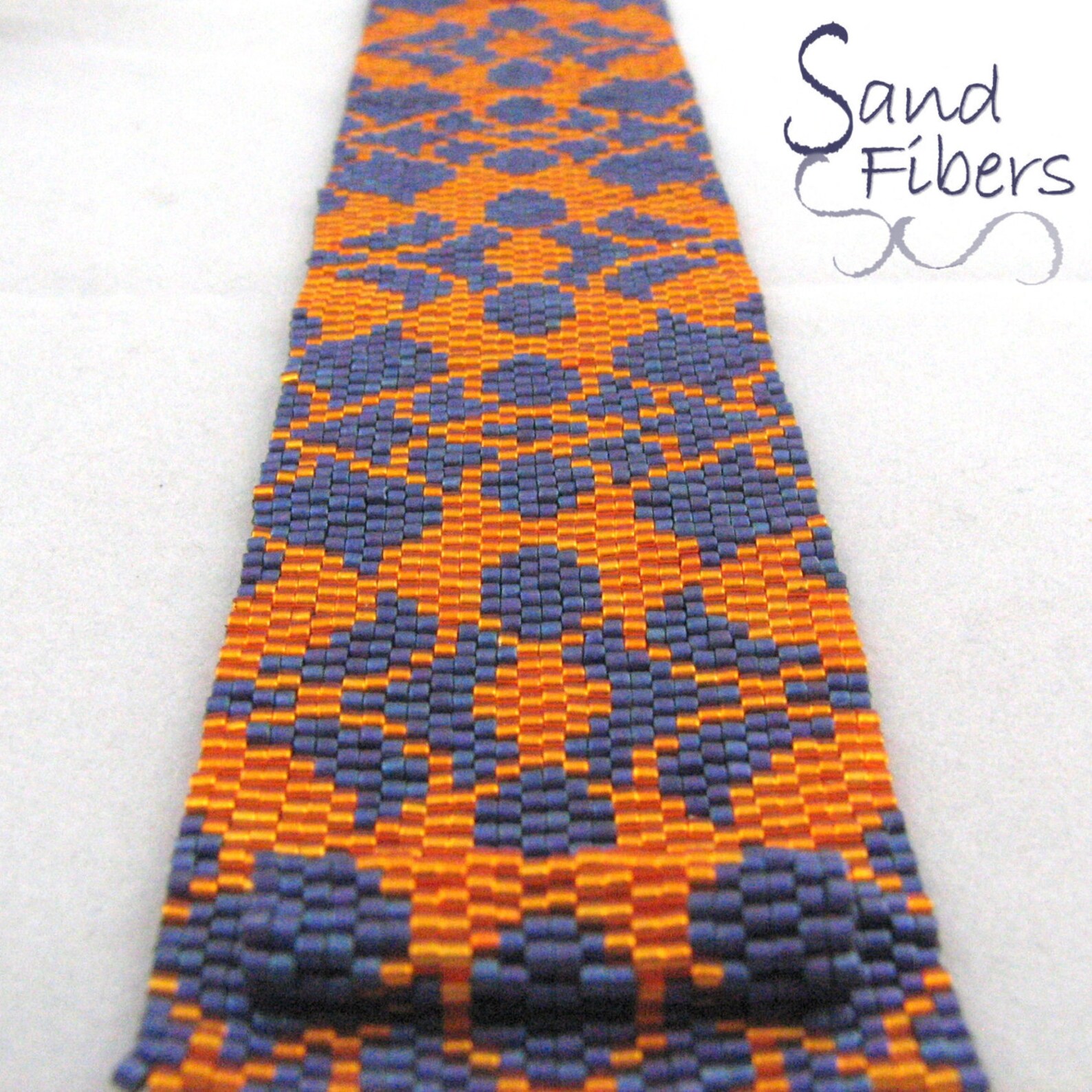 Peyote Pattern - Flowering Lace Peyote Cuff / Bracelet - A Sand Fibers ...