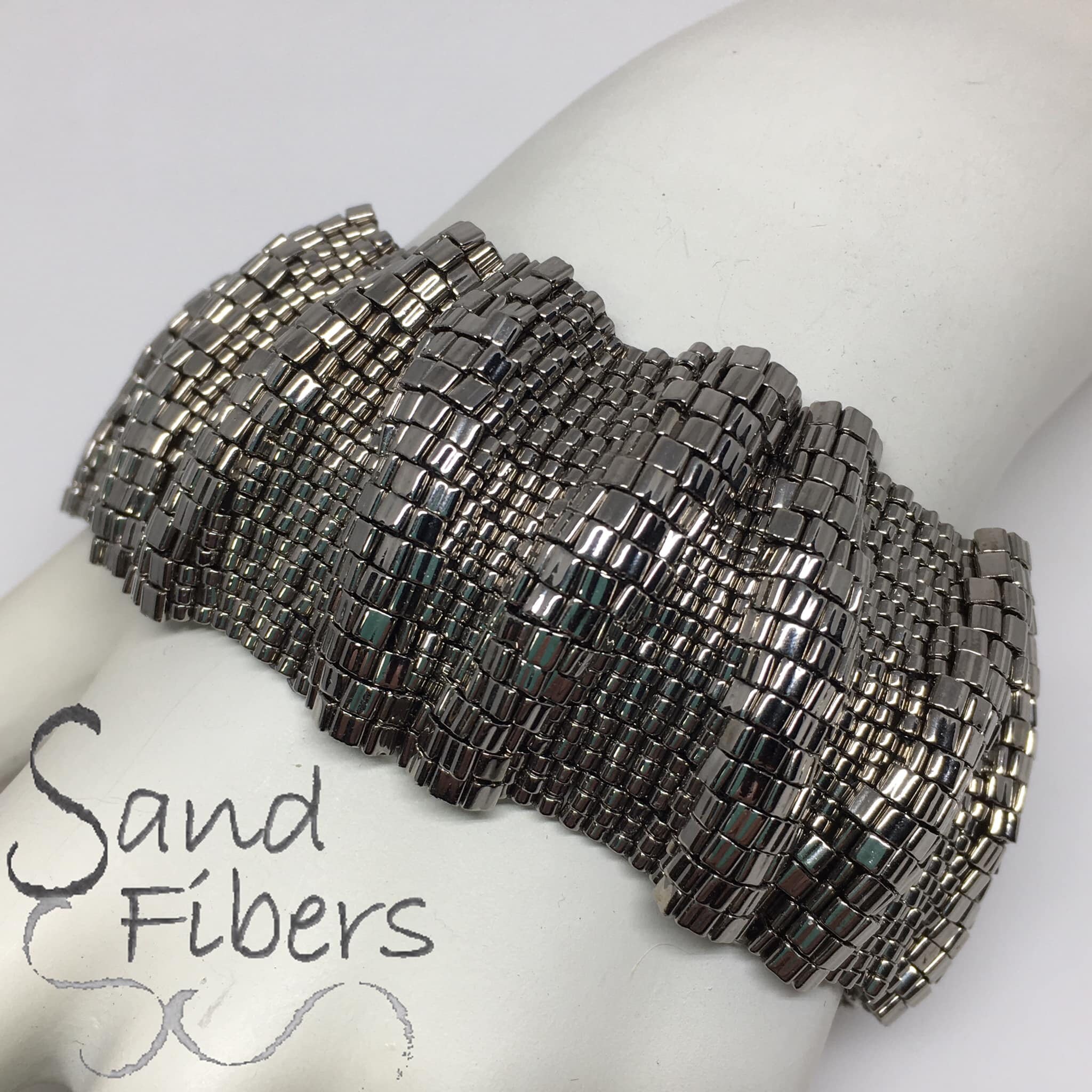 Peyote Pattern Collection - Ripples Large and Small Peyote Cuffs - A ...