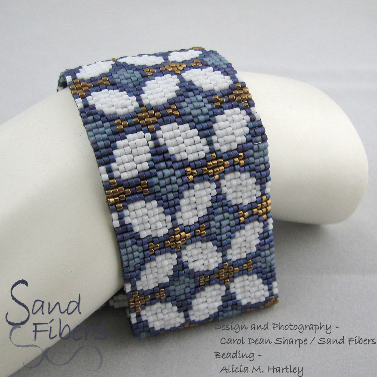 Peyote Pattern Bundled Peyote Cuff / Bracelet A Sand - Etsy