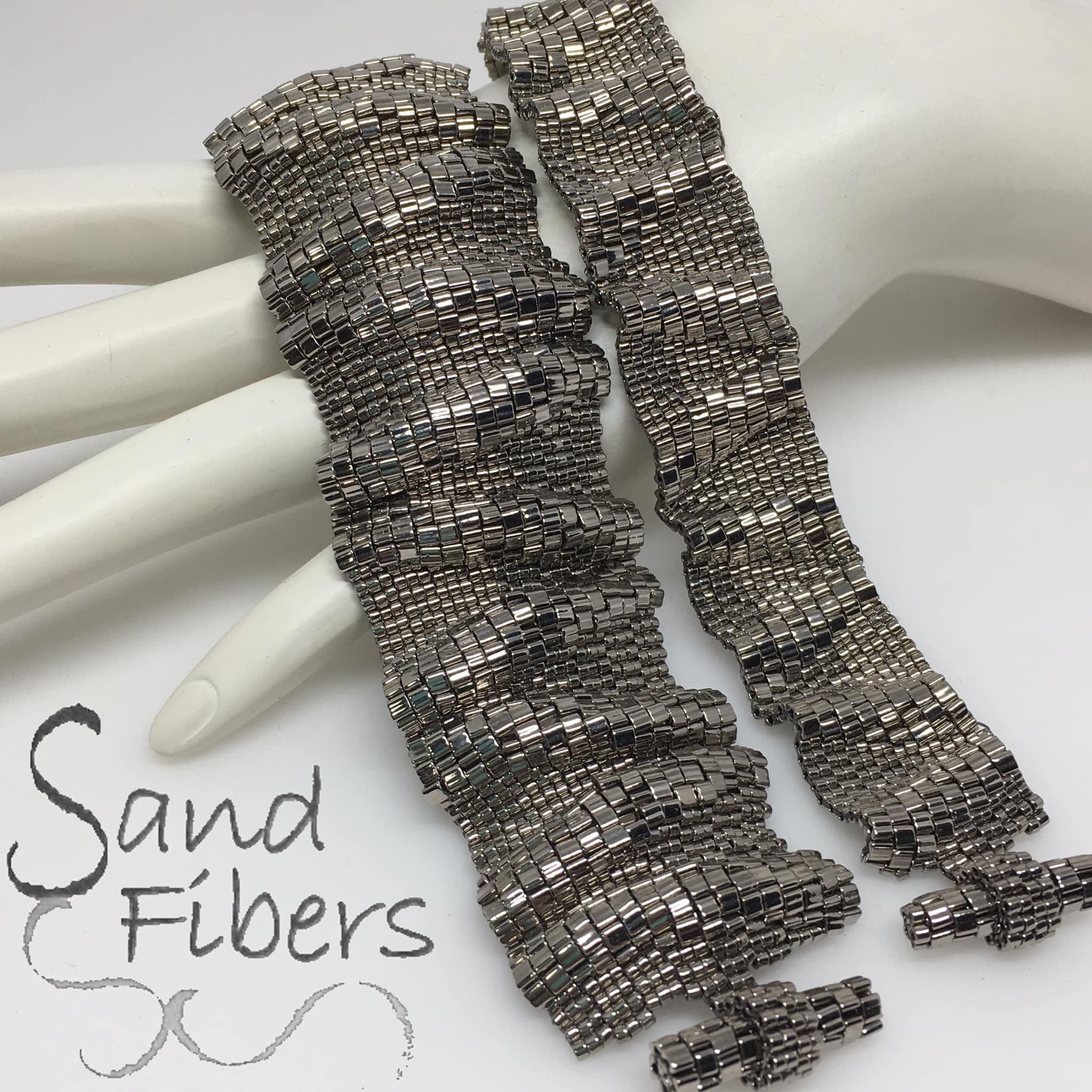 Peyote Pattern Collection - Ripples Large and Small Peyote Cuffs - A ...