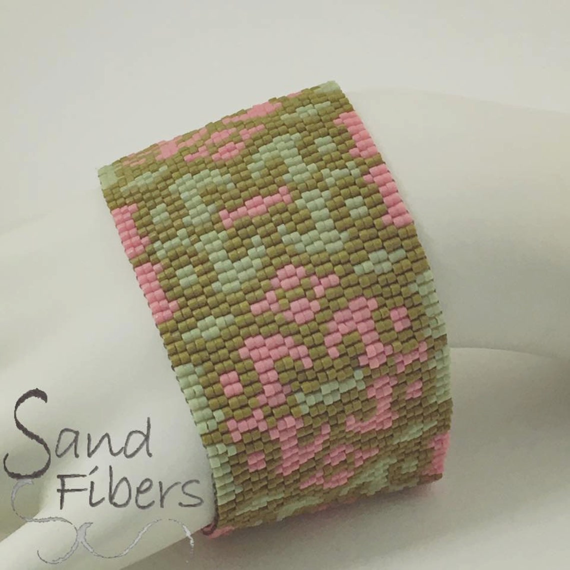 Peyote Pattern Summer Tile Grid Peyote Cuff / Bracelet A | Etsy