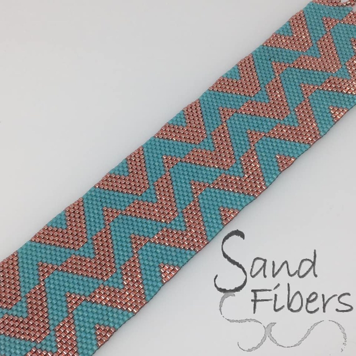 Peyote Pattern - Shifting 1.2 Peyote Cuff / Bracelet - A Sand Fibers ...