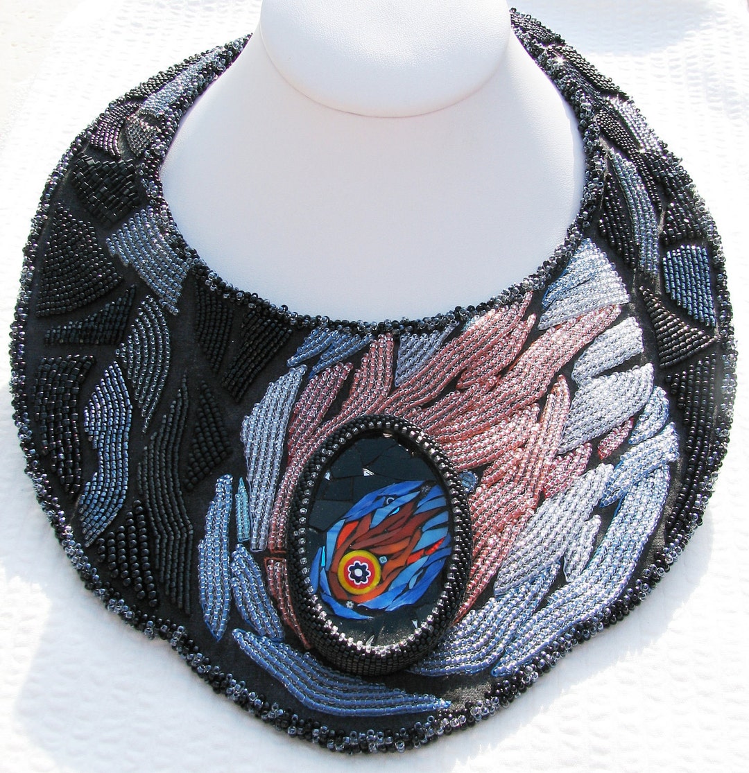 Cosmic Collar - A Collaboration in Beadweaving, Bead Embroidery, and ...