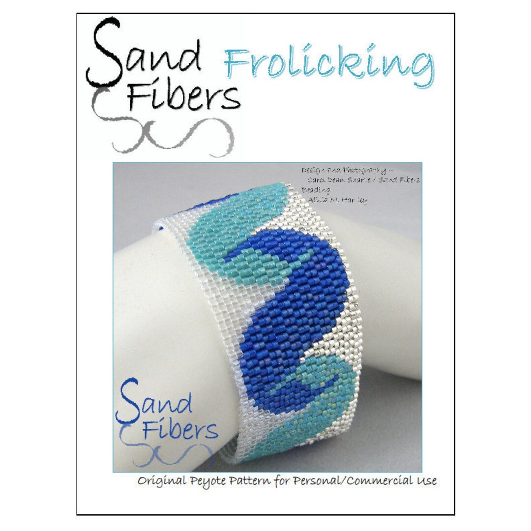 Peyote Pattern - Frolicking Peyote Cuff / Bracelet - A Sand Fibers for ...