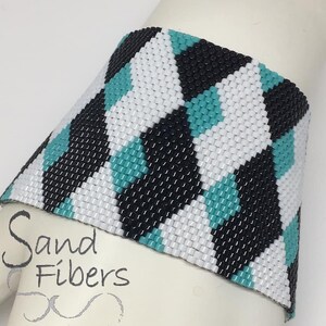 Peyote Pattern - Diamond Play One Peyote Cuff / Bracelet - A Sand ...