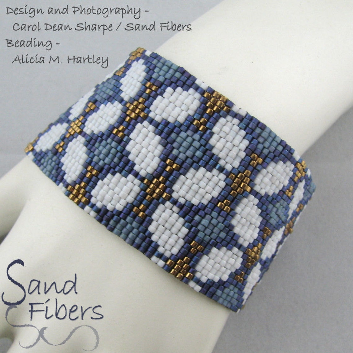Peyote Pattern Bundled Peyote Cuff / Bracelet A Sand - Etsy