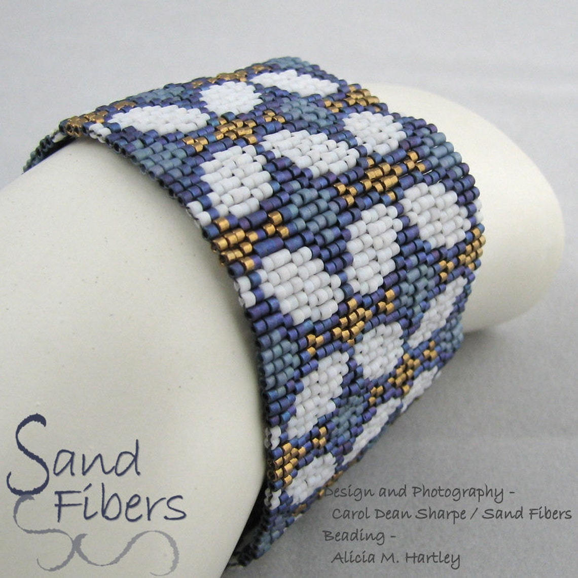 Peyote Pattern Bundled Peyote Cuff / Bracelet A Sand - Etsy
