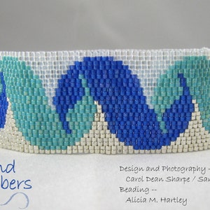 Peyote Pattern - Frolicking Peyote Cuff / Bracelet - A Sand Fibers for ...
