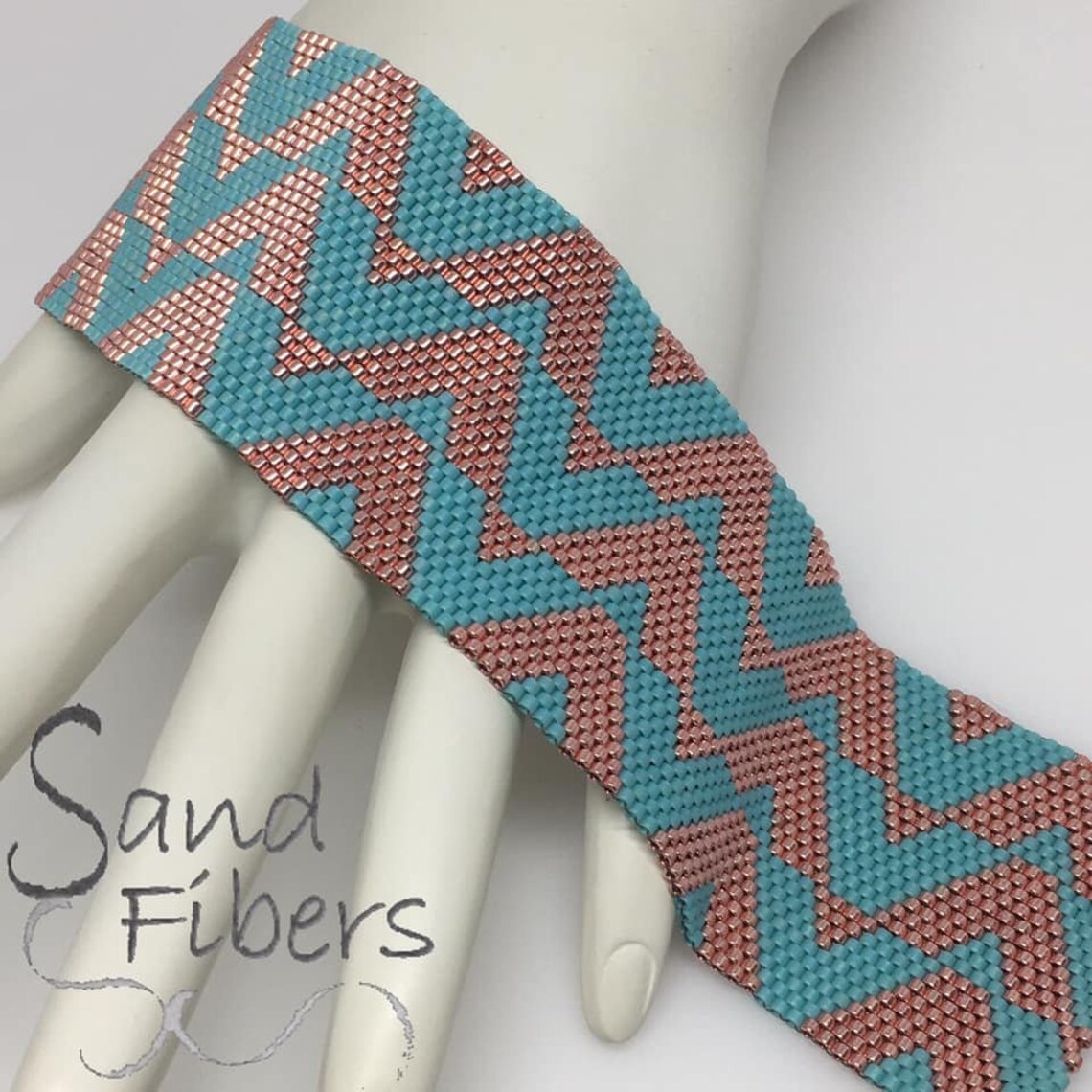 Peyote Pattern - Shifting 1.2 Peyote Cuff / Bracelet - A Sand Fibers ...