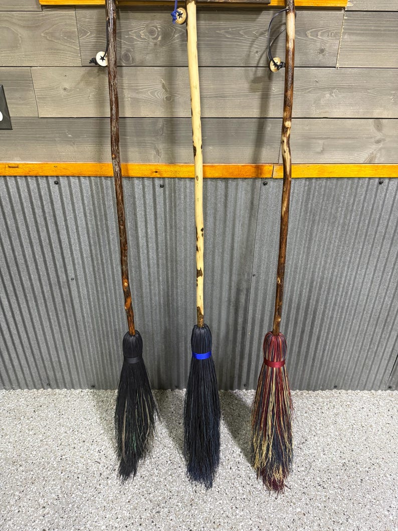 Three Moon Brooms Build-a-broom Finished Hardwood Handle- Custom Broom ...