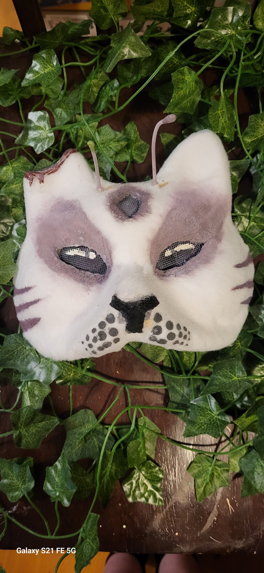 Purple Alien Cat Therian Mask - Etsy