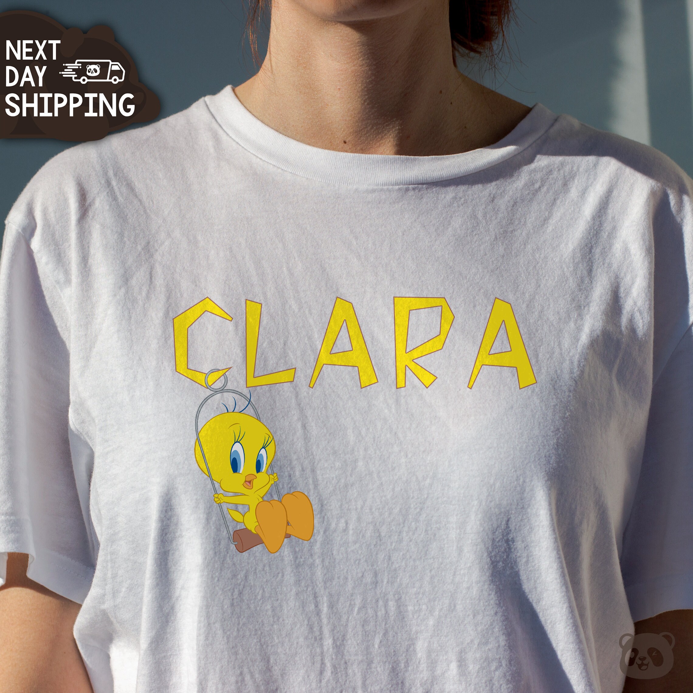 Tweety Birthday Shirt With Costum Name L Personalized Name Shirt L ...