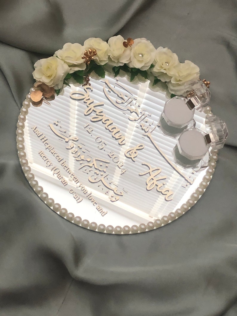 Deluxe Nikkah/engagement Ring Plate - Etsy