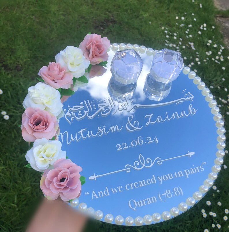 Deluxe Nikkah/engagement Ring Plate - Etsy