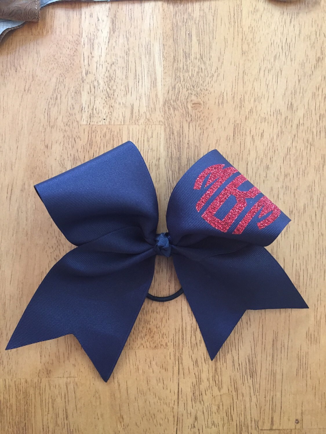 Glitter Monogram Cheer Bow - Etsy