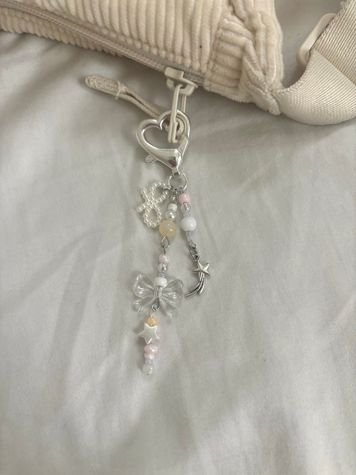 Pink & Yellow Shooting Star Keychain - Etsy