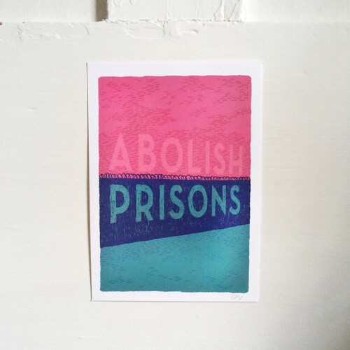 ABOLISH BORDERS Art Print Abolition Abolish Prisons No - Etsy
