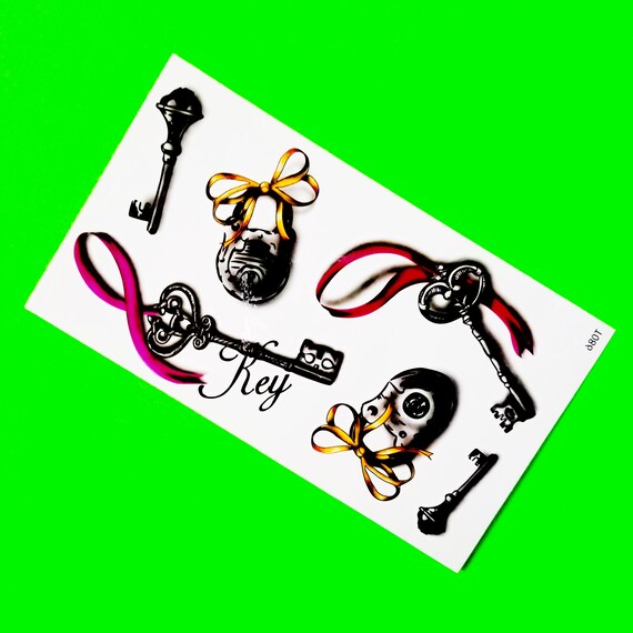 Skeleton Key And Locket Tattoo