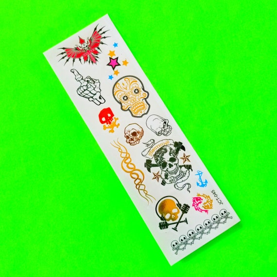 Skulls Sugar Barbed Wire Crossbones Middle Finger Ace of - Etsy