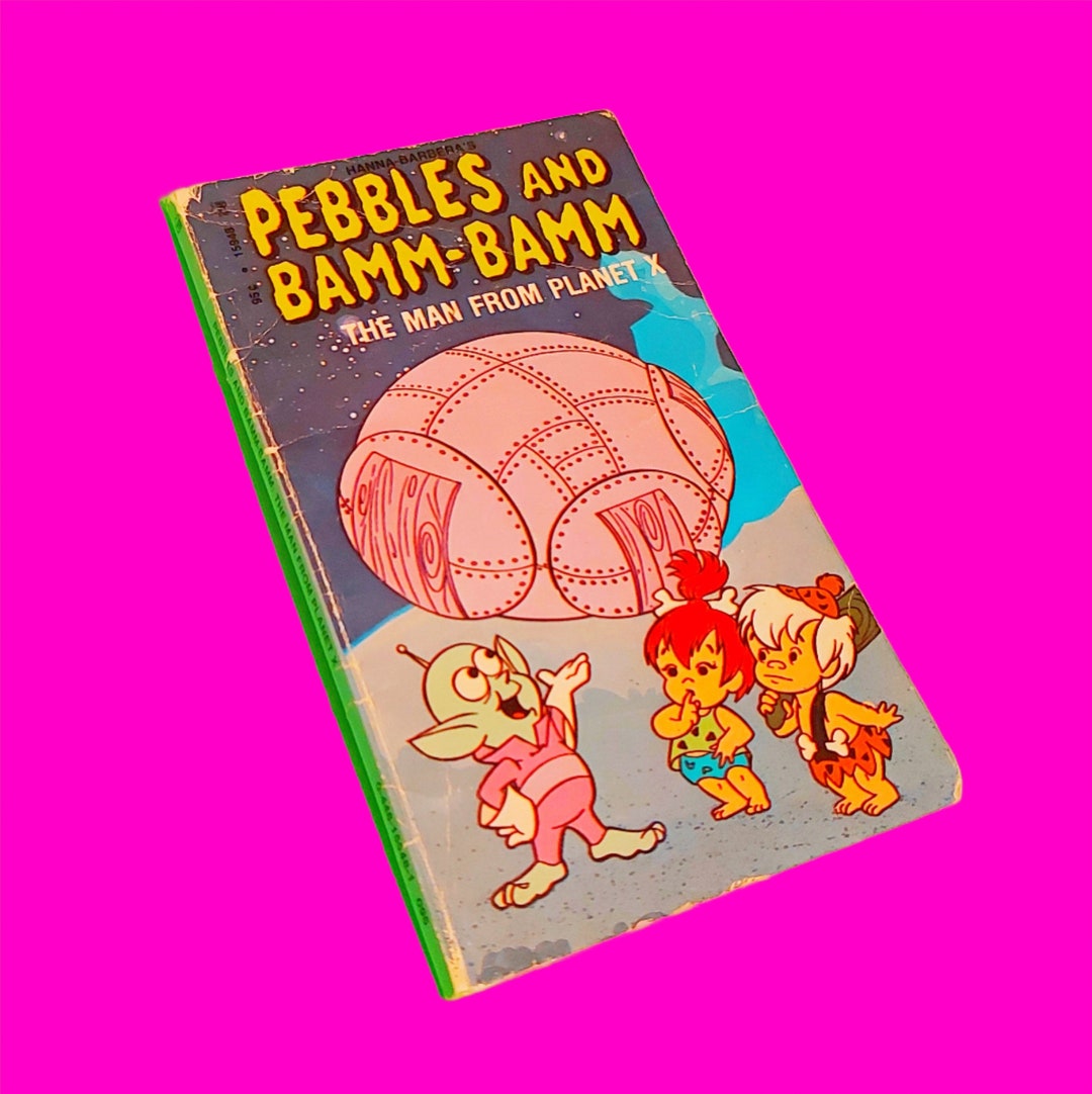 Flintstones Pebbles and Bamm-bamm Man From Planet X Cartoon Illustrated ...