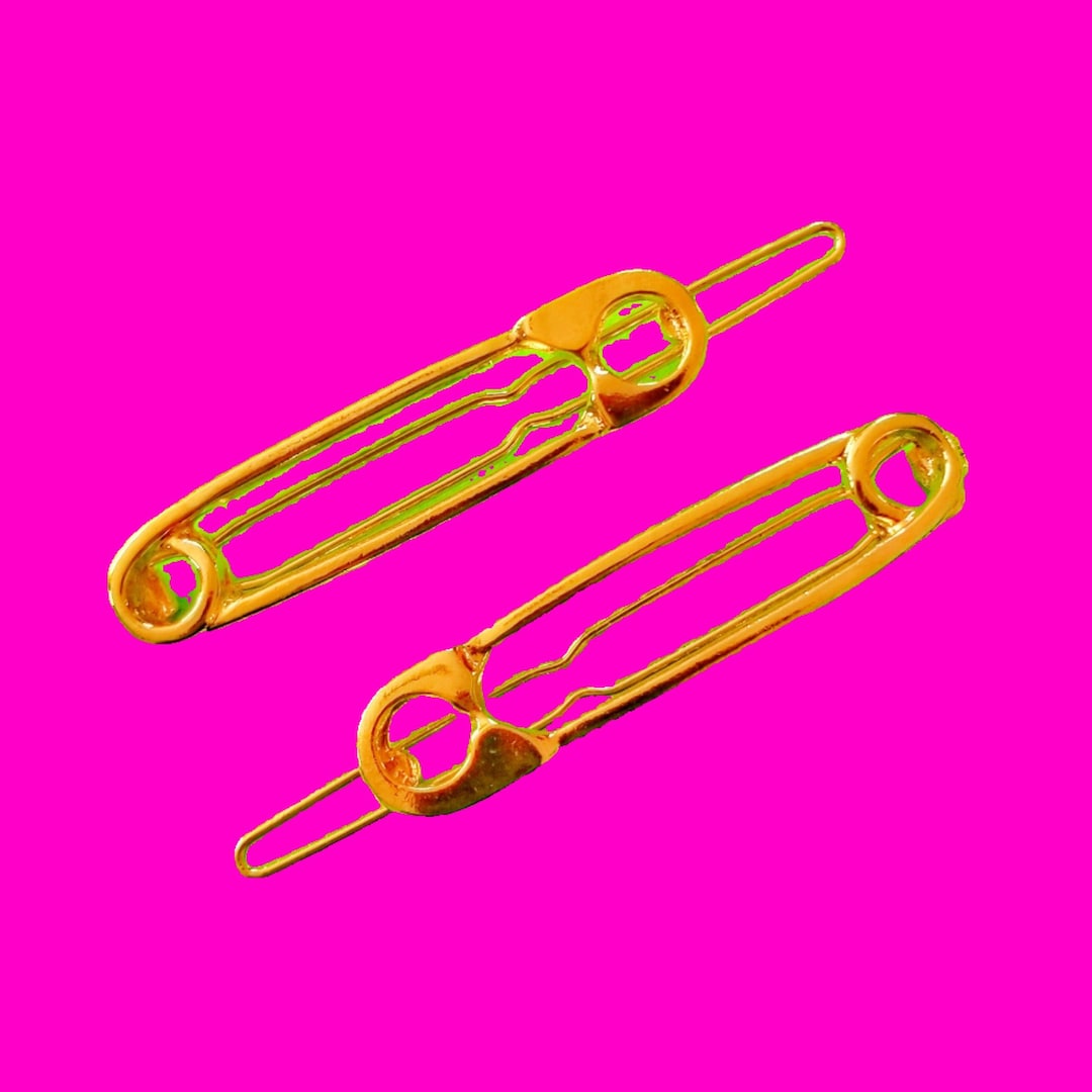 Safety Pins Punk Punx Harajuku Kitschy Psychobilly Pinup Style Hinge ...
