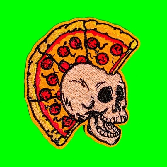 BACK IN STOCK Pizza Skull Mohawk Punk Crust Punx Snack Time - Etsy ...