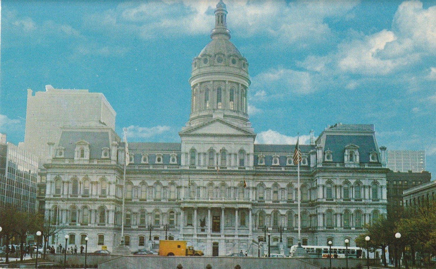 Maryland Vintage 1950s Postcard Baltimore City Hall Building - Etsy